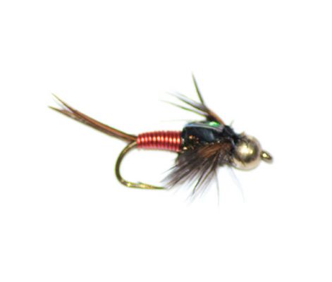 copper john red nymph traditional nymph type fly for trout fly fishing