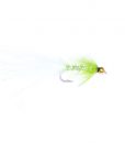 Olive & White Dancer Goldhead fishing fly for rainbow and brown trout