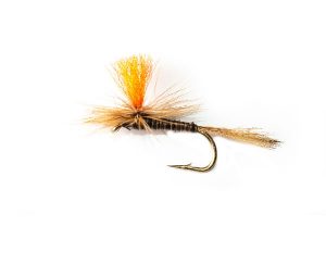 Orange Hot Spot Ginger Quill Parachute Dry Fly fishing fly