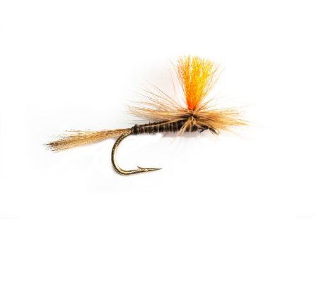 Orange Hot Spot Ginger Quill Parachute Dry Fly fishing fly