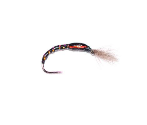 Black Sparkle Epoxy CDC Buzzer Fly Dry Fly fishing flies brand quality