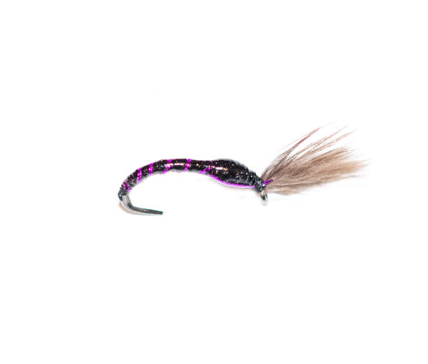 Purple Crisp Packet Epoxy CDC Buzzer Fly Dry Fly fishing flies brand ...