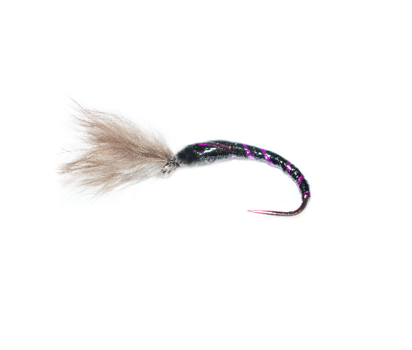 Purple Crisp Packet Epoxy CDC Buzzer Fly Dry Fly fishing flies brand ...