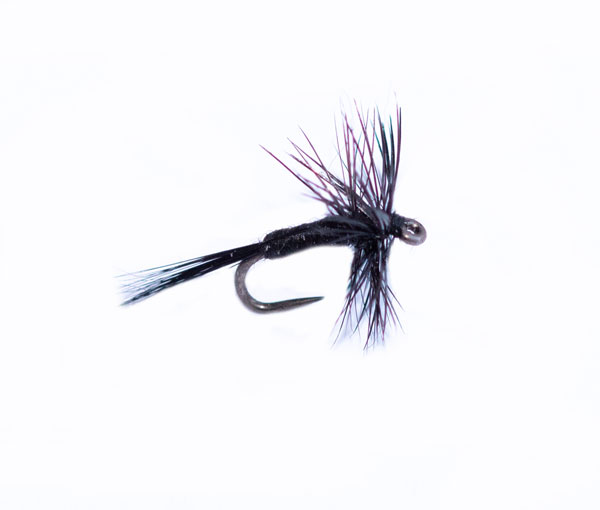 Black Micro Midge Winged Dry Fishing Fly Trout Fishing Flies Dry Fly