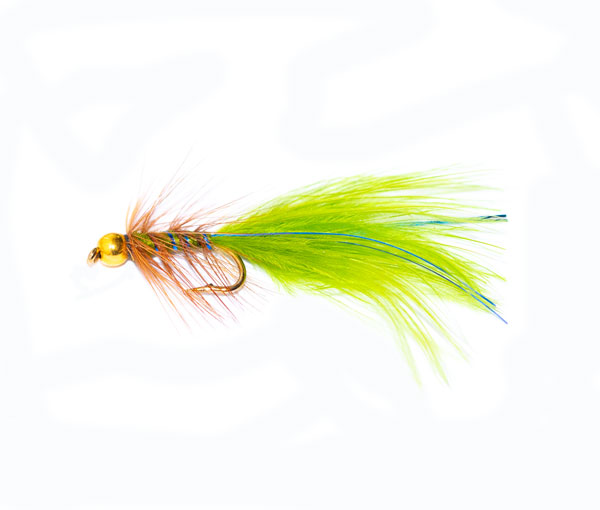 Brown Hackle Blue Flash Damsel Trout Fishing Flies